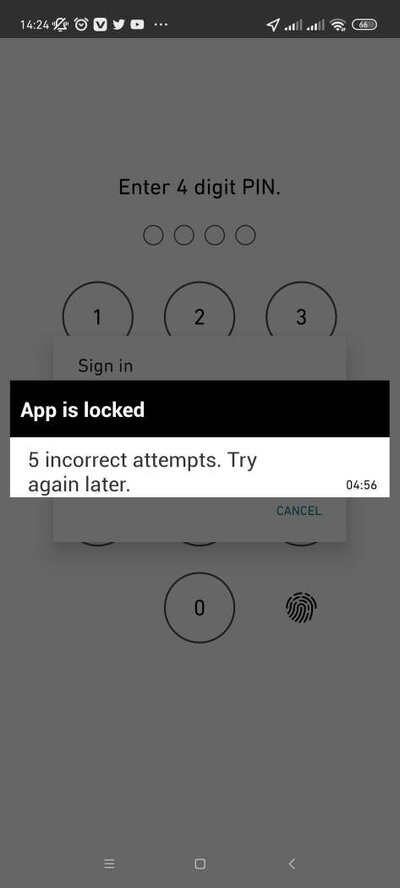 Too many failed attempts. Please enter your PIN. – TaroWorks Support Center