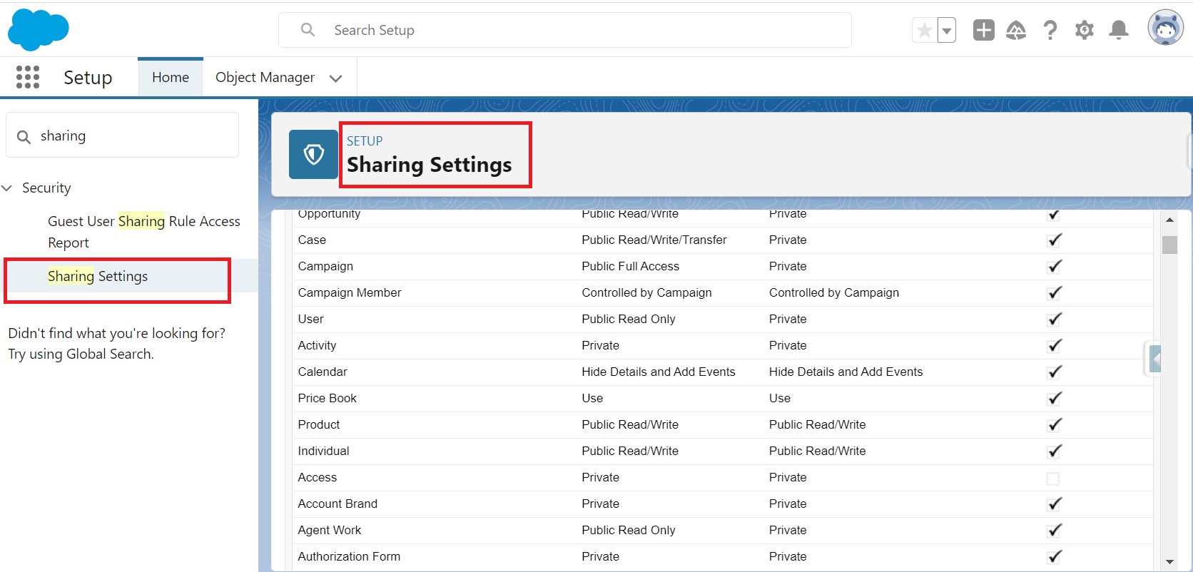 03. Update Sharing Settings for TaroWorks Objects. – TaroWorks Support ...