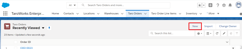 01. How to Create a Transfer Order in Salesforce – TaroWorks Support Center